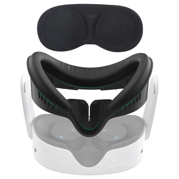 カラー：ブラック【快適性の向上】Iesooy for MetaQuest 3Sフォームフェイスパッド交換キットは、MetaQuest 3Sの衛生面、没入感、全体的な快適性を高めるように設計されています。 圧迫感を軽減し、長時間VR体験を楽し...
