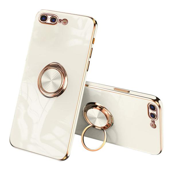 カラー：ホワイトサイズ：i Phone7 Plus/i Phone8 Plusスタイル：軽量【対応機種】i Phone7 Plus/i Phone8 Plus。【こだわり設計】リングはケースにしっかり固定されていて、縦置き、横置きどんな角度...