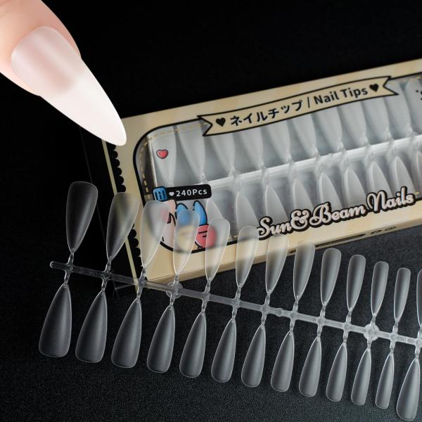 カラー：#11-スティレット 半透明サイズ：?18×8×3.3cmスタイル：クリア・【品質と便利なネイル用品】多様なマニキュアの追求に合わせて、さまざまな形や色でご利用いただけます。同じ形は磨き砂と透明の二種類があります、磨き砂は事前に磨い...