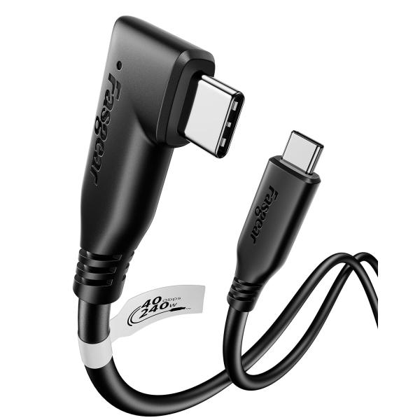 カラー：ブラックサイズ：1m40Gbpsデータ同期： Thunderbolt 4/3(40Gbps)に対応し、USB C 3.2 Gen2x2(20Gbps)よりも高速な最新のUSB4ケーブルです。Thunderbolt 4/3またはUSB...