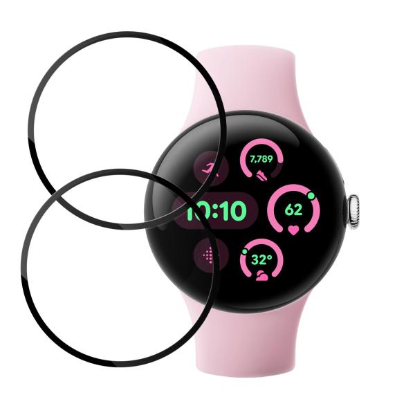 サイズ：2-Google Pixel Watch 3 45mm【対応機種-2枚入り】Google Pixel Watch 3 45mm 用 フィルム（２枚入り）。製品にご満足いただけない場合は、よりに全額返 金?交換対策がございますので、ご...