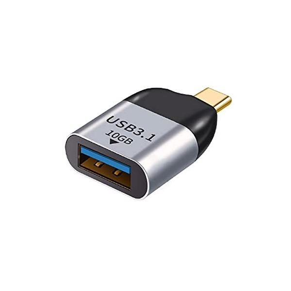 カラー：シルバースタイル：OTG StraightNFHK 10Gbps USB 3.1タイプCオスホストへUSB3.0タイプAメスOTGデータアダプタリバーシブルデザインUSB3.0 3.1タイプCオスコネクタからメスデータアダプタ、OT...