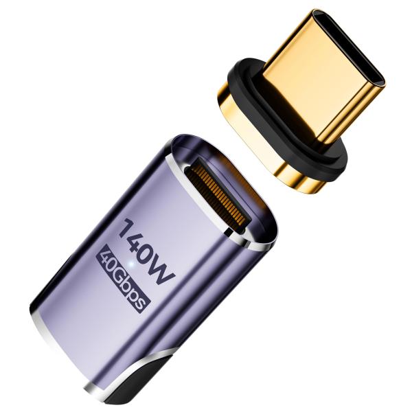スタイル：140W I字型1個入り(磁気)?【アップグレード140W】：USB Cマグネットアダプターは5V/3A-28V/5A、最大140WのUSB電力供給を実現でき、お使いのデバイスに最速の充電を提供します。?【24ピン磁気設計】：US...
