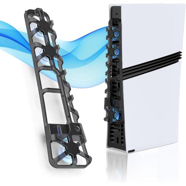 サイズ：PS5 Pro用?【PS5 Pro対応】PS5Pro本体と一体感のあるスタイリッシュなデザインを採用! 新型PS5通常版・デジタルエディションでも使える仕様になっております。?【発熱対策】爆熱の本体を冷やすのに適したクーリングファン...