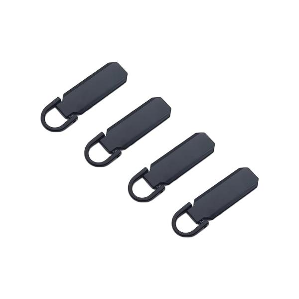カラー：マットブラック-3#【パッケージ内容】3＃ファスナー引き手*4枚（カラー：マットブラック）【製品仕様】素材：亜鉛合金 | サイズ：29*9mm | 重量：約2.7g/枚【良好な仕上げ】高級感のある造形デザインと平らな塗装表現は、オリ...