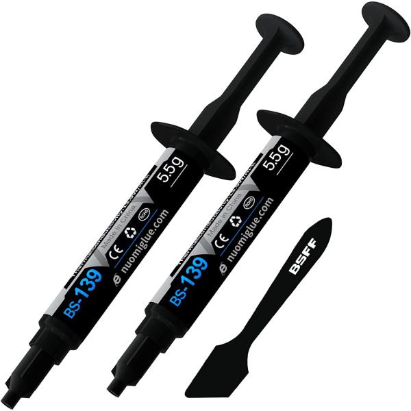 サイズ：11G安全用途: BSFFは金属不使用で非導電性で、ショートのリスクを排除し、CPUとVGAカードをさらに保護します。液体金属よりも優れています: カーボン微粒子でできており、非常に高い熱伝導率をします。 これにより、CPU /GP...