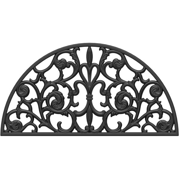 カラー：ブラック蔓柄サイズ：39 x 75 cm (半円形)材質SBR（スチレン・ブタジエンゴム）は物性ばらつきが少なく、耐久性抜群 清潔にし易い 長時間水に浸かるとラバーマット変形しません、また耐熱性、耐摩耗性、耐老化性が良好です。泥よけ...