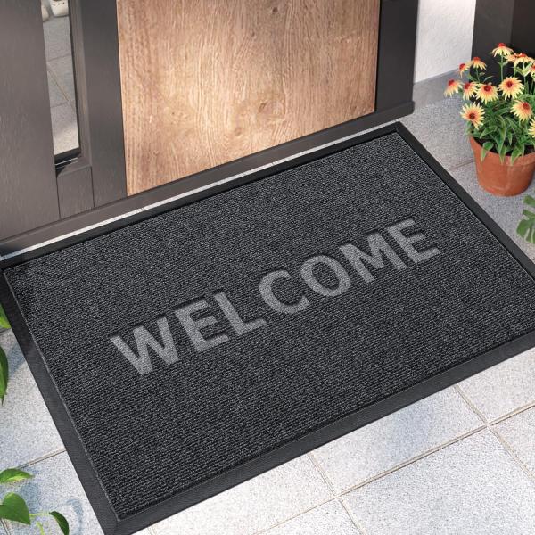 カラー：グレーサイズ：45cmｘ75cm【泥抜き、吸水機能揃え】表面の毛が硬くて、摩擦性があり、立ち上がると、靴の土が落としやすい。泥抜きには、格好よくの素材です。泥や土砂などをよく排除します。表面の繊維が吸水性を揃え、雨や雪などの汚れもす...