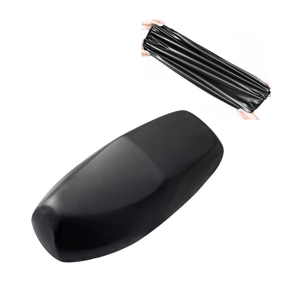 カラー：ブラック【商品詳細】 穴や汚れを補修できるバイクシートカバーです、日焼けや色褪せ防止にもなります、サイズ約：87cm/幅約:52.5cm(伸縮性があります)【バイクシートカバー】 バイクシートの劣化を防ぐカバー。雨や紫外線にさら さ...