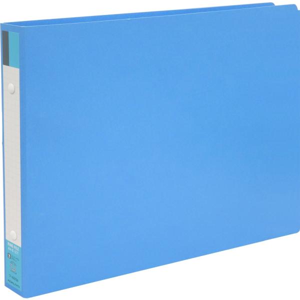 カラー：ブルーサイズ：A4横【寸法】 30×329×220mm【サイズ】 A4-E　【リング内径】 22mm【穴数】 2穴　【色】 青　【適正収容枚数】 170枚