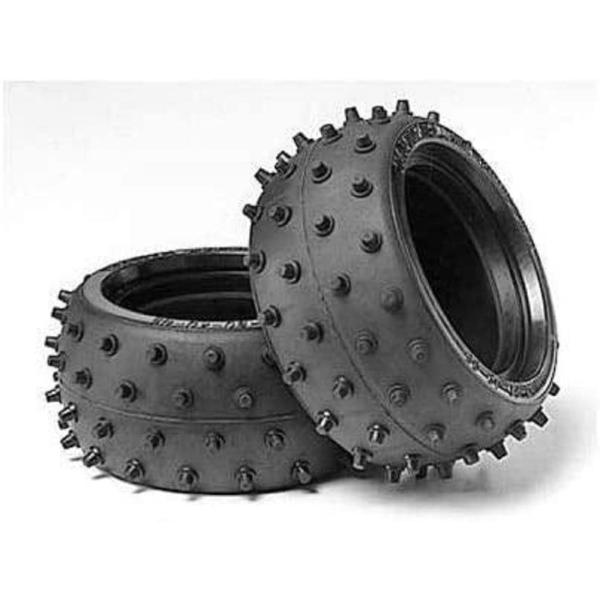 サイズ：ワンサイズマシンのセッティングや性能アップに役立つパーツです。スパ イクの長さが短く、ソフトなゴム質で構成します。乾いたオフロード路面で優れたグリップを発揮します。使用可能ホイール:51206、51262、53086タイヤ幅40mm...