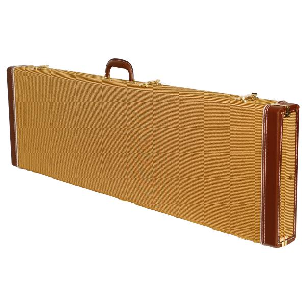 カラー：オレンジベース用ハードケース / 角型ツィードタイプ対応：JBタイプ、PBタイプ等全般ゴールド金具使用内側の収納部分には交換弦やチューナーなどの小物を収納可能頑丈にできており、持ち運びはもちろん保管にも最適