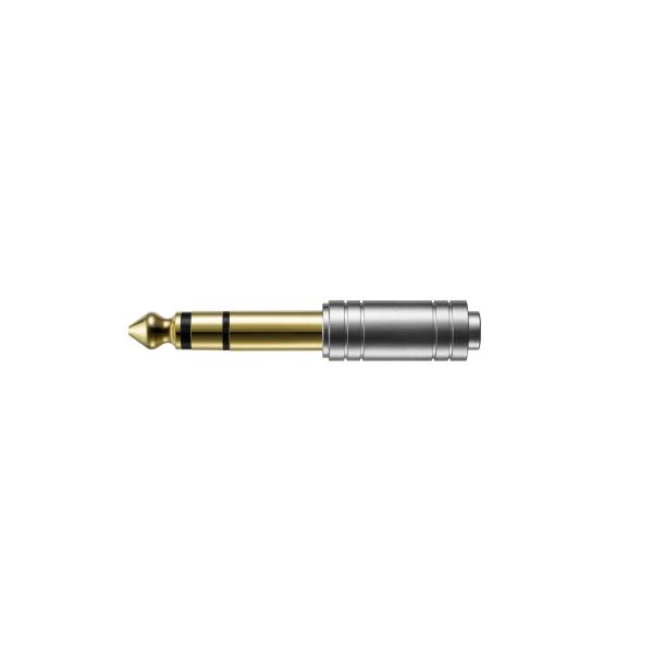 φ3.5mmプラグをφ6.3mmプラグに変換：φ3.5mmステレオミニプラグのイヤホンやヘッドホンを、φ6.3mmステレオ標準ジャックを搭載した機器に接続できます。プラグの表面処理に金メッキを採用：経年変化に強い金メッキを採用し、音声信号を...