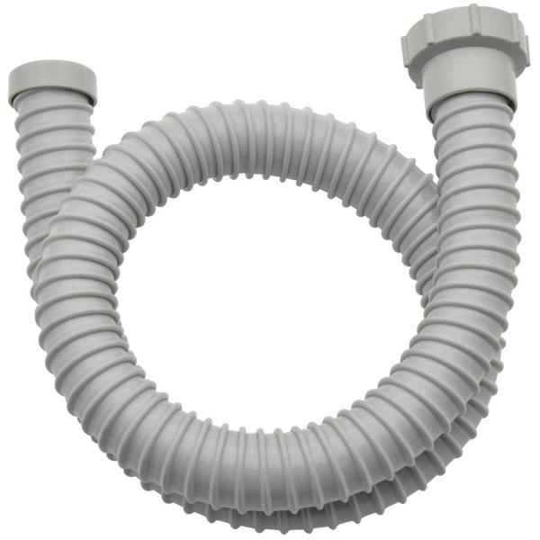 カラー：グレーサイズ：長さ:1ｍ材質:pvcホース長さ:1m。取付ネジサイズ:g11/2。ナット固定式。パッケージサイズ:縦340×幅290×奥55mm。