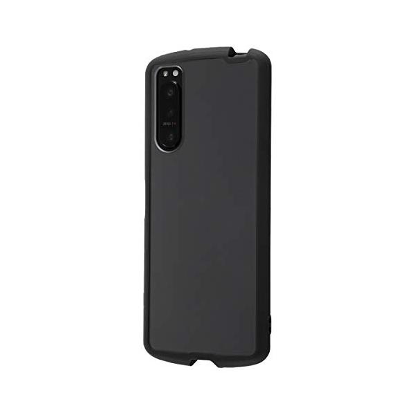 カラー：クリア/ブラックXperia 5 II 専用 ケース四つ角だけでなく、側面全周が耐衝撃構造耐衝撃ハイブリッドケース Puffullポリカーボネイト素材、熱可塑性ポリウレタン樹脂