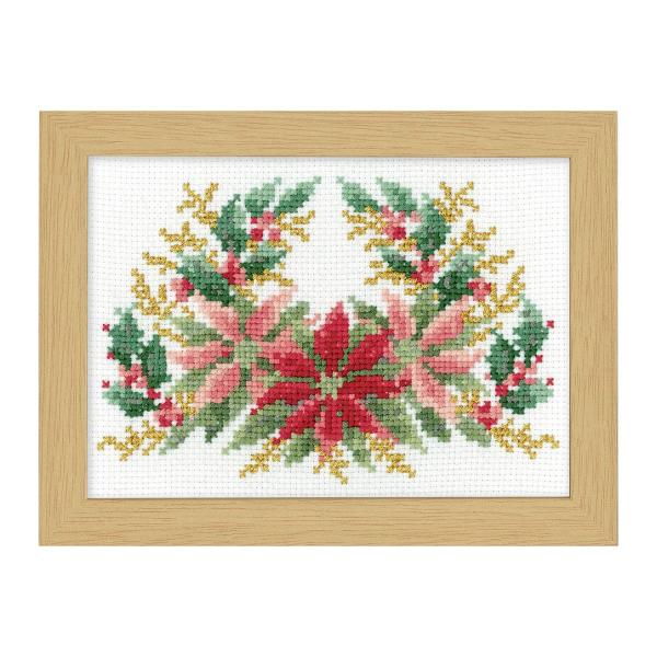 カラー：マルチカラーサイズ：出来上がりサイズ : 額外径 : 15×20cm・額内径 : 11.6×16.6cmスタイル：トラディショナル初~中級者用セット内容: 25番ししゅう糸、インディアンクロス、クロス針、カラー図案付説明書、木製フレ...