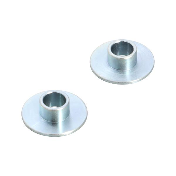 サイズ：φ6×18×4.5汎用スチール製クロメート仕上げ各2ヶ入り使用可能ボルト:M6取り付け穴径:φ8.2樹脂パーツ取り付けの際、ボルトの食い込みやクラックを防止出来ます