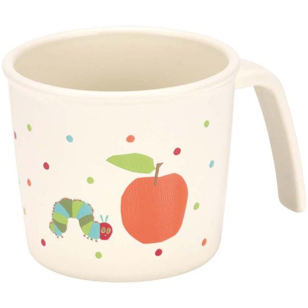 カラー：はらぺこあおむしサイズ：7.8 cm x 6.9 cmスタイル：コップサイズ:7.8×高さ6.9cm/容量:230ml材質:プラスチック/生産国:日本5ヵ月頃〜子供用/AG+銀イオン抗菌剤練り込み加工電子レンジ:OK/食洗機:対応