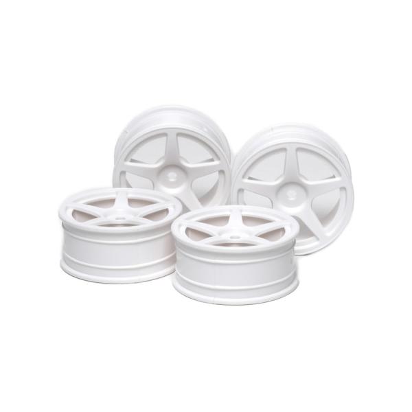 カラー：ホワイトTAMIYA 53471 m-narrowホワイト5-spokeホイール, 53471機能を備えています。 5スポーク型の設計、います。カラー:白内容は以下の通りです。 4 m 5スポークホイール狭い仕様: の幅: 0.94...