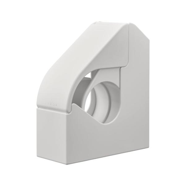 カラー：ホワイトオフ ィスのエントランスやデスク周りのアイテムを収納し、統一感が演出できる事務用品シリーズSTADA【カラー】白【外形寸法】約64(W)×153(D)×179(H)mm【最大収納可能テープ】50mm（幅）×約123mm（テー...