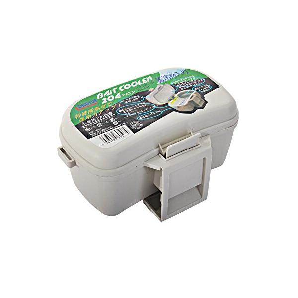 カラー：ベージュサイズ：204スタイル：ベイトクーラー 204 グレーサイズ:182×118×92mm本体素材:耐衝撃性コーポリマーベルト通し穴付ベルト付保冷剤付