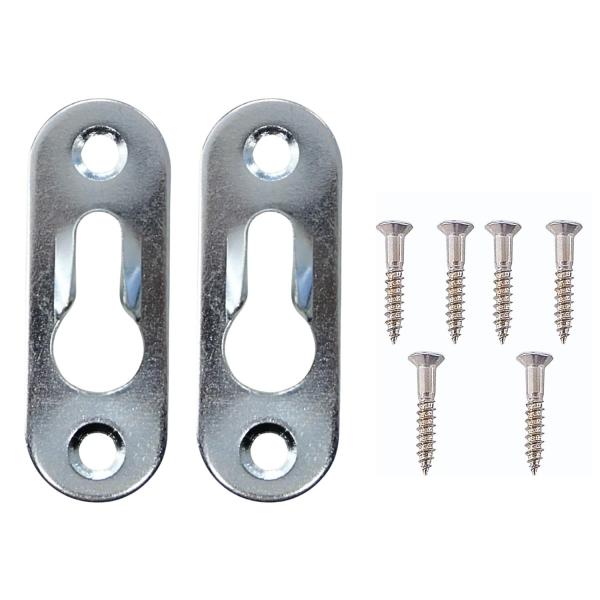 素材:鉄・ユニクロメッキ入り数:1パック(2個入)木ネジ付き(皿頭3.1×20)