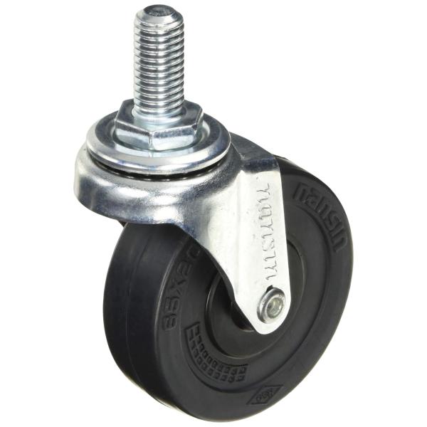 カラー：ブラックサイズ：65mm金具：スチール車輪：ゴム車輪径：65mm車輪幅：20mm耐荷重：35kg