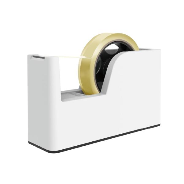 カラー：ホワイト本体寸法:約W193xD60xH110(122)mm※()はリール含む本体重量:約1,000g材質:本体・リール/PP、底板・カッター刃ホルダー/ABS、滑り止めシート/SBR、カッター刃/ステンレス対応テープ:大巻・小巻対...