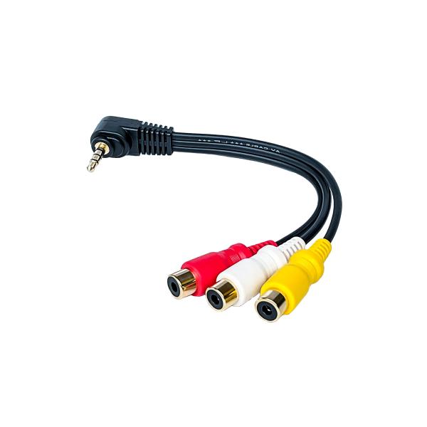 サイズ：01金メッキプラグ　4極ミニプラグ、ピン（RCA）ジャック×3　変換ケーブル　長さ0.1m※アース(GND)の位置を必ずご確認ください。アース(GND)の位置が違う場合はご使用頂けません。※接続機器によって4極プラグの配線が異なりま...