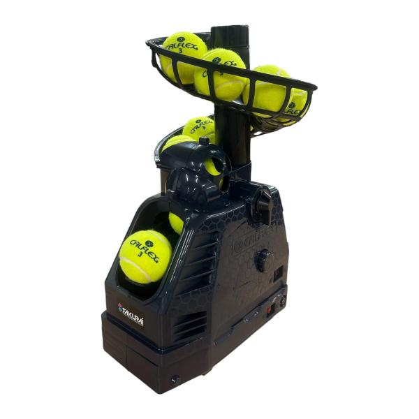 カラー：ダークブルー【新機能搭載】自動首振り機能 トス角度3段階調節式 トス高さ4段階調節式 トス発射間隔3段階調整式の硬式・ソフトテニス兼用のマシンです。【重量・材質】1.6kg ABS(本体)、ポリプロピレン(レール)　単一アルカリ電池...