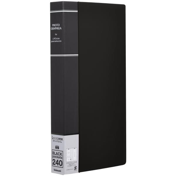 カラー：ブラックサイズ：Lスタイル：L判3段240枚収納台紙:PP製L判3層黒台紙25枚(写真収納枚数:240枚)素材: ポリプロピレンスタイル: L判3段240枚収納種類: 単品