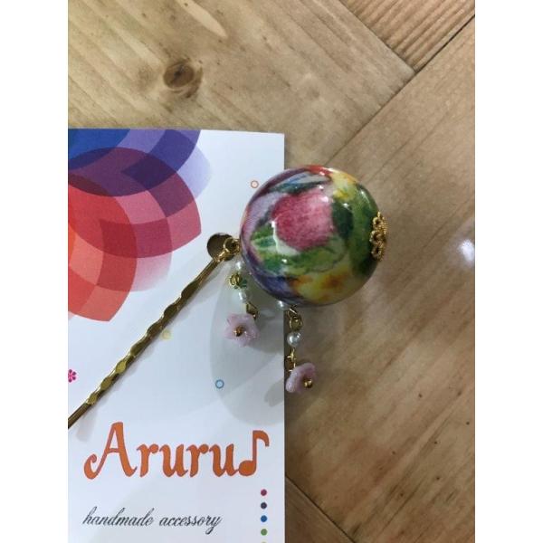 製作者：Aruru♪サイズ：球の直径 25mm材　質：デコナップビーズ、レジン