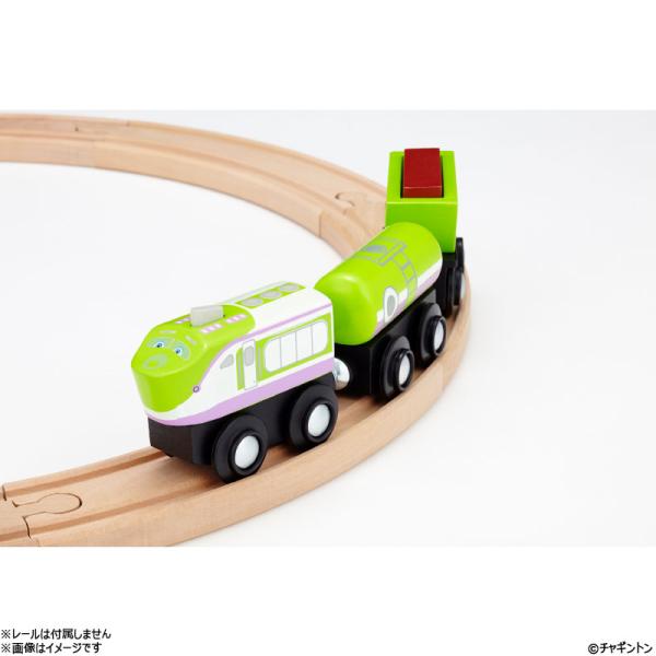 【サイズ】・本体：W約245mm×H約48mm×D約25mm・パッケージ：W約250mm×H約53mm×D約37mm・重さ：約221g【素材】木、プラスチック、磁石、その他"チャギントン"を手のひらサイズの木製電車に！荷物を出し入れをしたり...