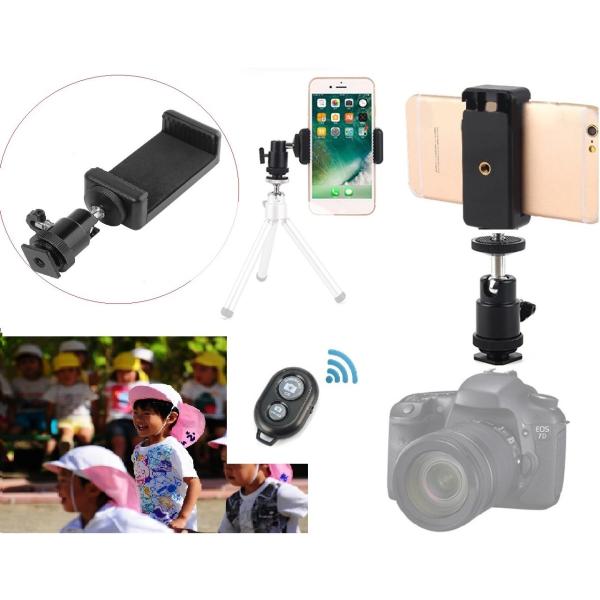 組み方によりスマートフォンやコンデジ、GoProなどのウェアラブルカメラ,撮影機器照明、デジタル一眼レフカメラに適しています。カメラで写真撮影と同時にスマホで動画撮影、一眼レフカメラで撮影の際LED照明など多様に使えます。アクセサリーシュー...