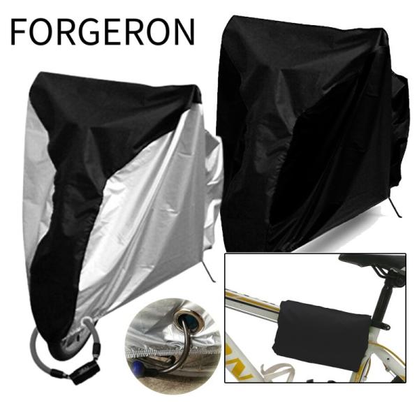 破れにくく丈夫な厚手素材、耐久力抜群の自転車用カバー☆防雨・防塵対策でキレイなまま長く使い続けられる☆カバーをかけた状態で施錠できるキーホール付き（前輪下部/ホール直径:3.8cm）☆3ヵ所あるサイドリリースバックル付きだから自転車にしっか...