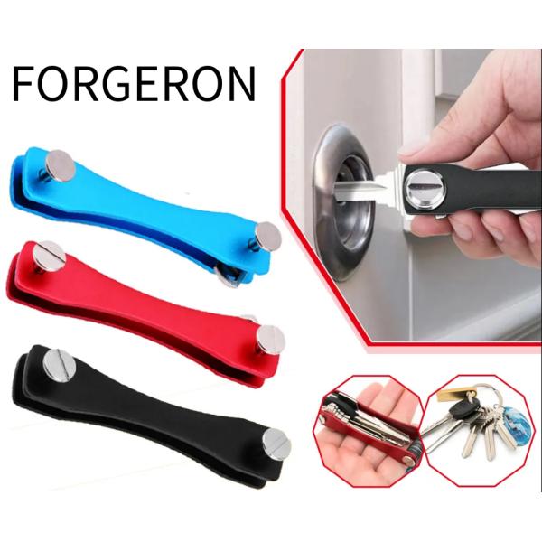 『鍵を綺麗にまとめる』シンプルデザインのコンパクトキーケースバラバラ・ジャラジャラしない、鍵の束がケースにぴったり収納軽量で丈夫なアルミ合金を使用、耐腐食性・耐摩耗性にもすぐれています1本1本の鍵を回転させ、欲しい鍵をすぐに取り出せるセット...