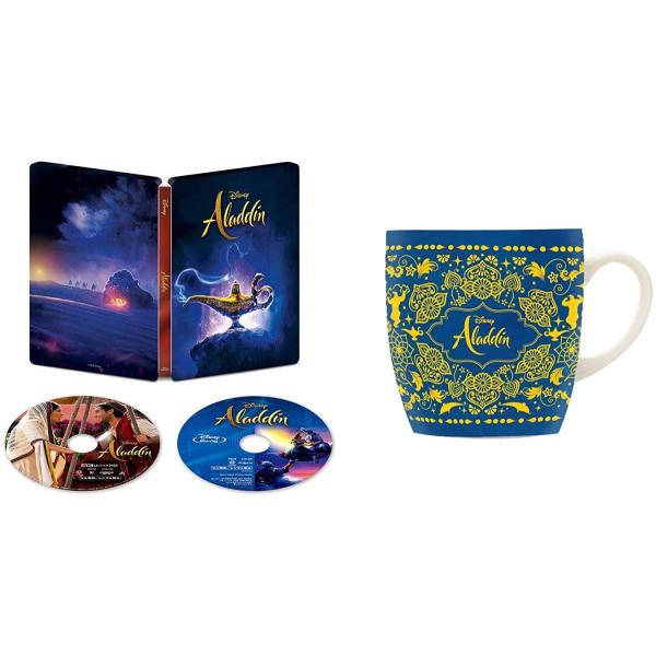【発売日：2019年10月09日】【Amazon.co.jp限定】アラジン 4K UHD MovieNEX スチールブック（オリジナルマグカップ付き） [4K ULTRA HD+Blu-ray+デジタルコピー+MovieNEXワールド]これ...