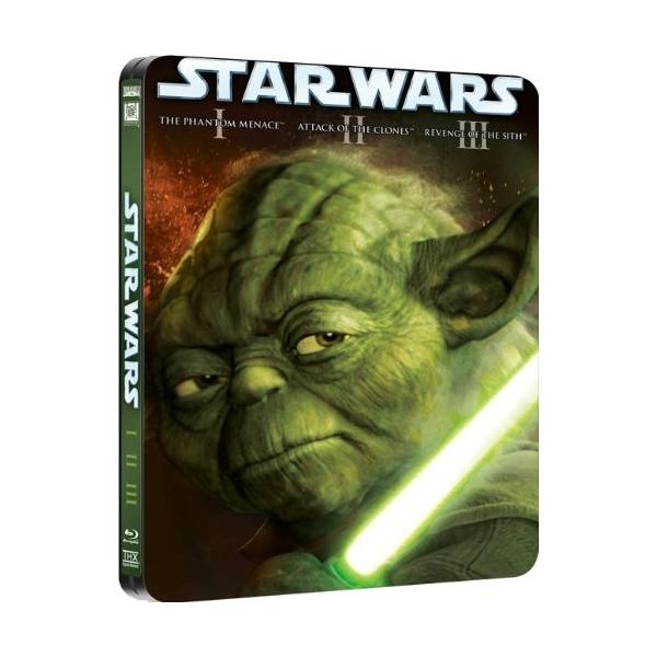 エピソードI〜IIIを収録のスター・ウォーズ プリクエル・トリロジーがスチール・ブック仕様で新登場!<収録作品>●『スター・ウォーズ エピソードI/ファントム・メナス』●『スター・ウォーズ エピソードII/クローンの攻撃』●『ス...