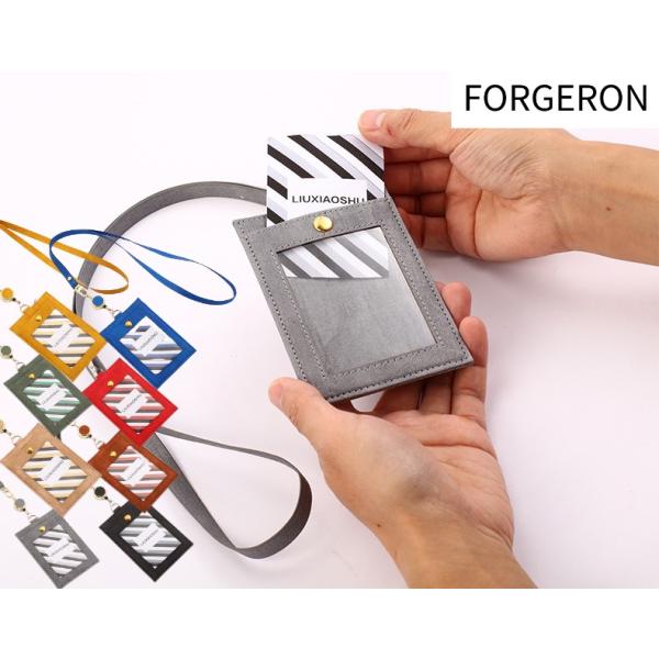 首にかけられる、ネックストラップ付きの社員証・名札入れ・定期入れ長く伸びるリール付きなので駅の改札の出入り／セキュリティドア／レジや自販機の支払いもスムーズ表面は中身が見やすいクリアポケット、ボタン付きなので中のカードが落ちない裏面はジッパ...