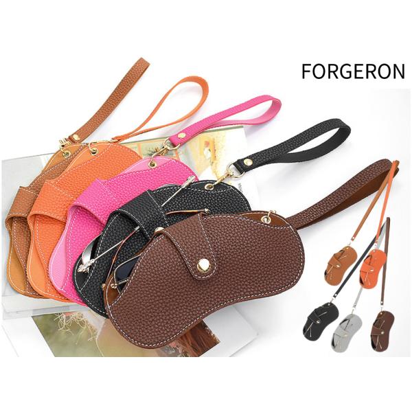 持ち運び用にも便利なフェイクレザーのソフトタイプのメガネケース選べる2タイプ ハンドストラップorネックストラップ柔らかいPUレザー製使用しないときはスリムになってかさばらない厚み3mmのスリムタイプ内側はさらふわ生地で眼鏡に傷が付きにくい...