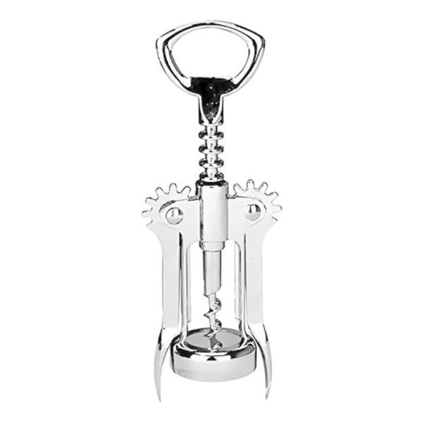 横から見ると魚が口を開けて泳いでるように見えるオリジナルデザイン。上下のボトルを押さえるゴムの位置が違うことでボトルに取り付けやすく、どんなボトルにもしっかりはまる。途中で曲がったり、コルクが折れる心配がない"。くるくるとスクリューを一定方...