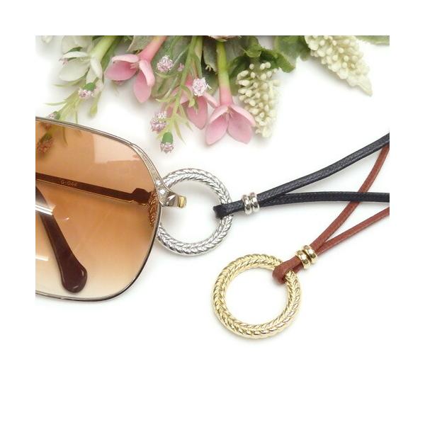 サングラスやシニアグラス（老眼鏡）、メガネをおしゃれにドレスアップ。CCBパーツ（樹脂原型を銅でコーティングし、メッキ仕上げ）を使用した、とても軽いグラスホルダーができました！メガネを外した時にひっかけておく眼鏡ホルダーネックレスです。眼鏡...