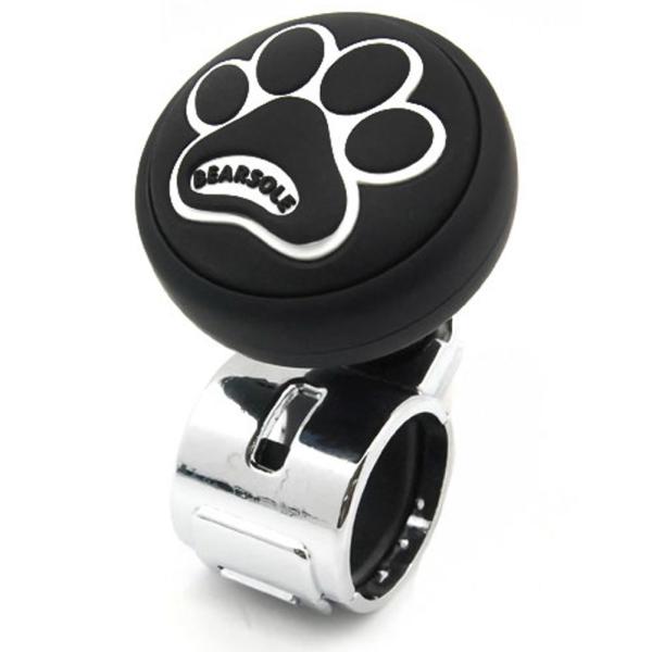 【3D立体シリコン】 全車種に装着可能 車両 ハンドル スピナー パワーハンドル スピンナー ハンドル 自動車ハンドル カー用品 カーアクセサリー カーアクセサリー 自動車小物 (Black)