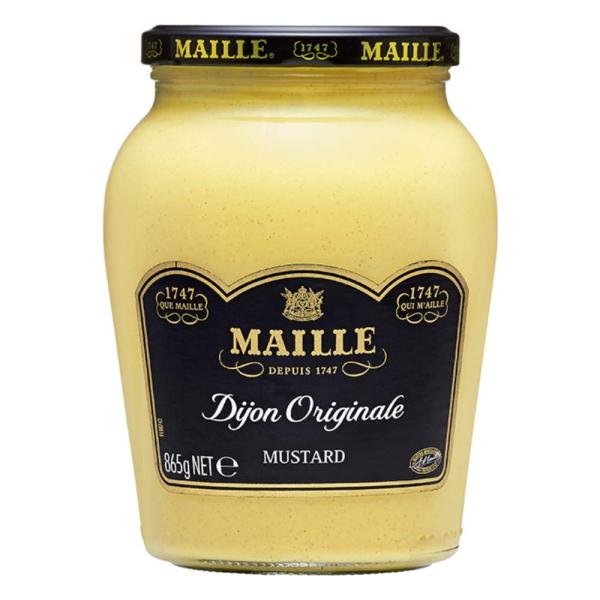 MAILLE(マイユ) ディジョンマスタード 865g ・内容量:865g・原材料:からし、醸造酢、食塩、酸味料、酸化防止剤(亜硫酸塩)・原産国名:フランス・商品サイズ(高さ×奥行×幅):145mm×100mm×100mm・高品質の風味と、...