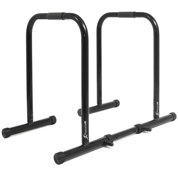 ProsourceFit Dip Stand Station, Ultimate Heavy Duty Body Bar Press with Safety Connector for Tricep Dips, Pull-Ups, Push...