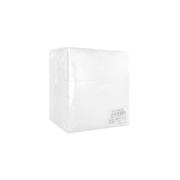 両面100枚（200枚収納）MAG-LABO不織布100P (200枚収納可) 100枚入り CD、DVDケース 1個 両面不織布(白) ML-DVD-AB100PW-1 ・CDやDVDの収納にお困りの方、または大量のディスクを持っている方...