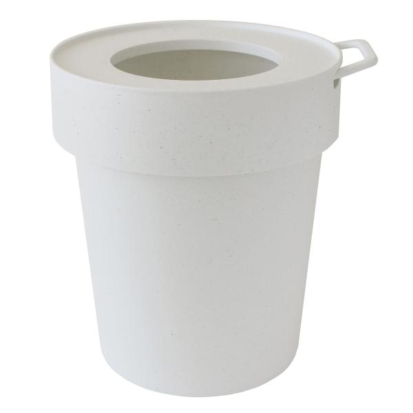 袋が隠れるゴミ箱 ホワイト Lサイズ 10L way-be TAPTRASH(タップトラッシュ) 240006 ・カバーで隠して、中身や袋を見せない・サイズ: W25.7×D28.7×H29.6(cm)・シンプルで無駄を省いたミニマムデザイ...