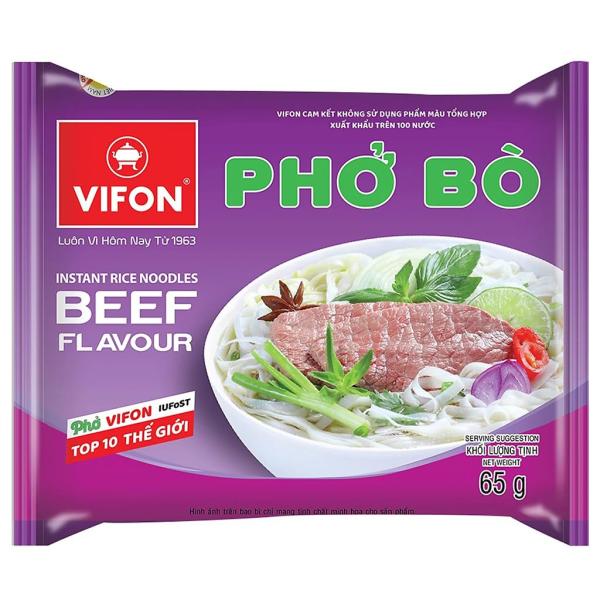 VIFON ベトナム インスタントフォー 牛肉風味 60g 10袋入り VIFON Pho Bo 60g 10 goi ・まずは10袋から・デザイン新たに、ベトナムで人気のあるVIFONのインスタントフォー牛肉風味。・ベトナム人研修生、留学...
