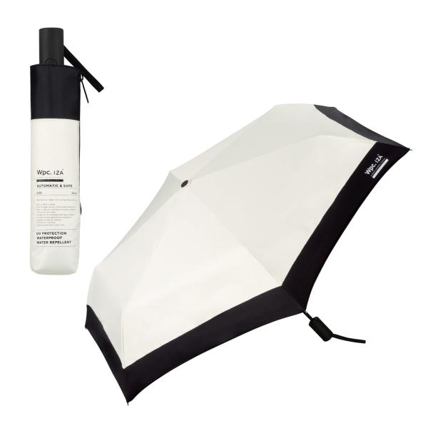 【2025】男の晴雨兼用傘 日傘 IZA Type:AUTOMATIC &amp; SAFE オフ×ブラック 折りたたみ傘 自動開閉 通勤 通学 旅行 オシャレ 可愛い 女性 レディース ZA021-001-102 ・0・【検査機関】一般財...