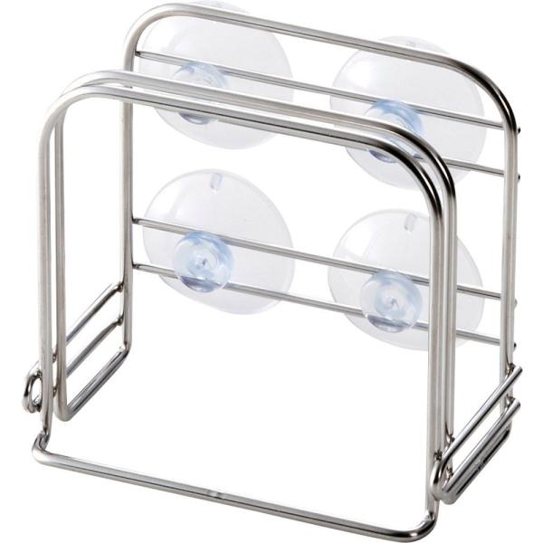 貝印 KAI W まな板 スタンド NEW COOKDAY 壁面 タイプ DR5411 ・サイズ:63×110×100mm・原産国:中国・本体重量:124g・素材・材質:本体/18-8ステンレススチール、吸盤/塩化ビニル樹脂